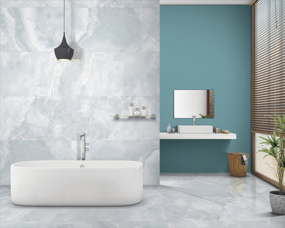 Blue Onyx Tiles for Floors, Walls and Feature Accents — TILEJOB.CO.UK