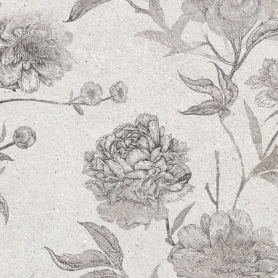 Borneo White Malone Decor 30x75cm — TILEJOB.CO.UK