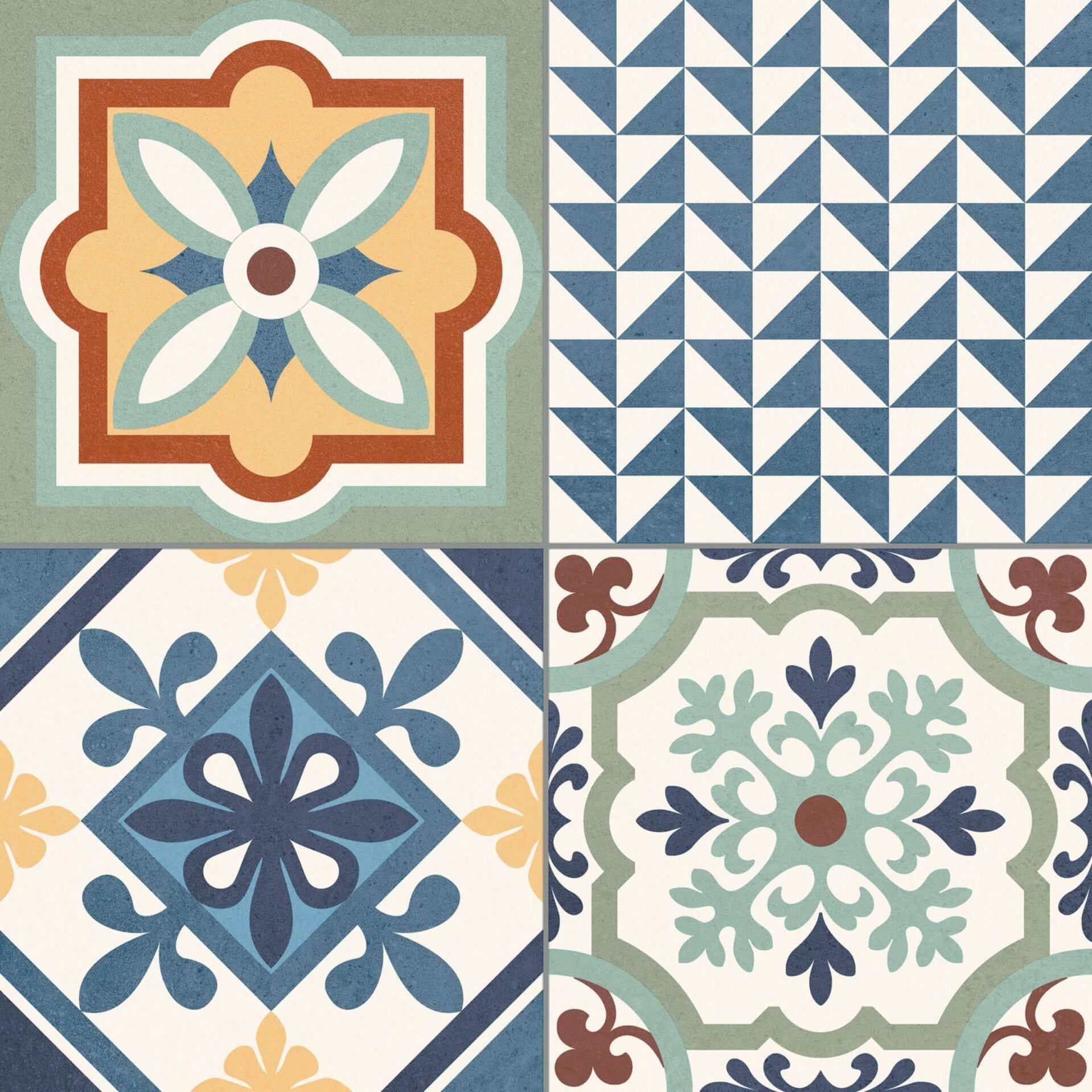 Rustic Heritage Taco Mix 165x165mm porcelain — TILEJOB.CO.UK