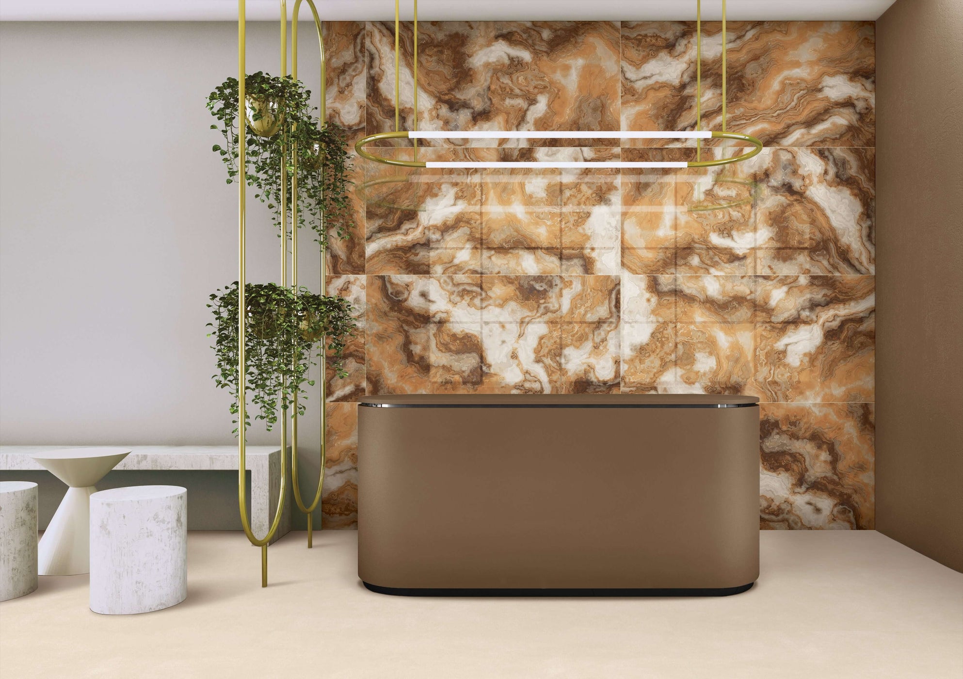 Onix Gold porcelain tile 60x120cm — TILEJOB.CO.UK