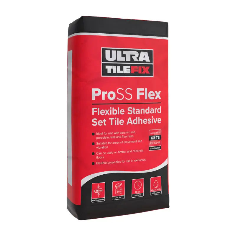 Slow Set Felx C2TE 20kg Grey Adhesive — TILEJOB.CO.UK